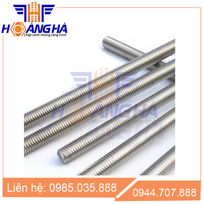 Ty ren inox M10 x 1000mm | Bu lông Hoàng Hà